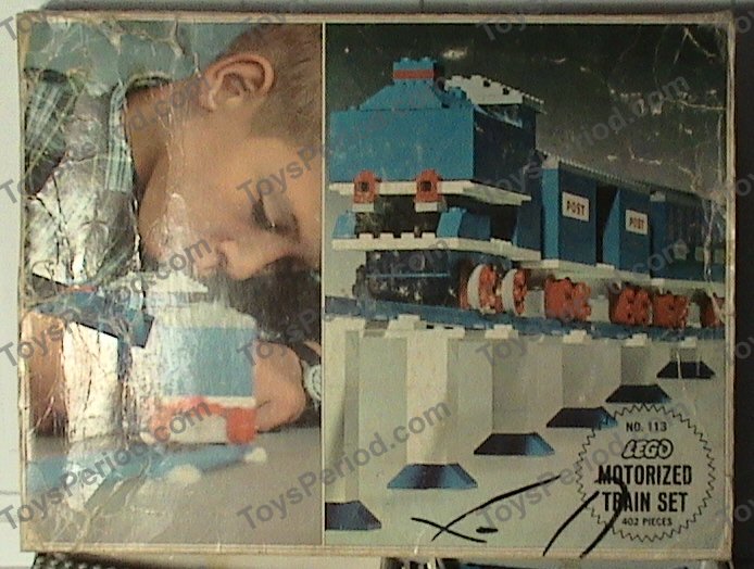 LEGO 113-2 Motorized Train Set Instructions and Parts List