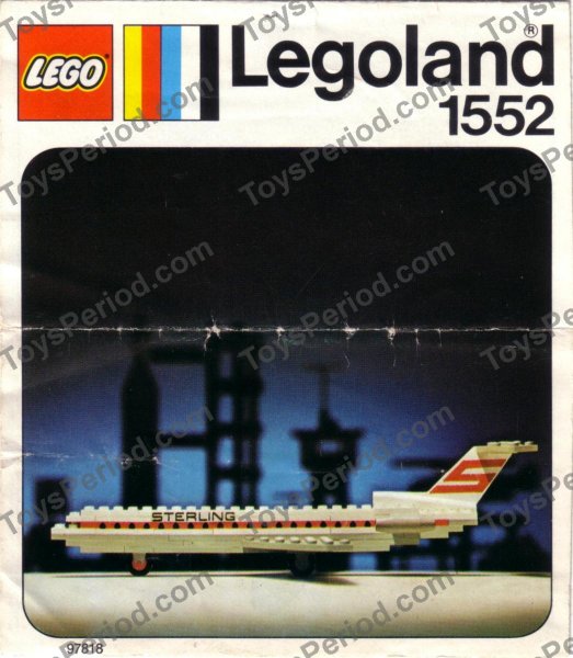 LEGO 1552-2 Sterling Boeing 727 Instructions and Parts List