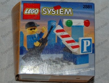 LEGO 2881 Parking Gate Attendant Instructions, from 1997 | LEGO Reference
