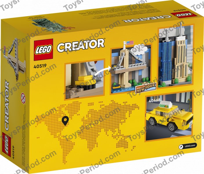 LEGO 40519 New York Postcard Set Parts List