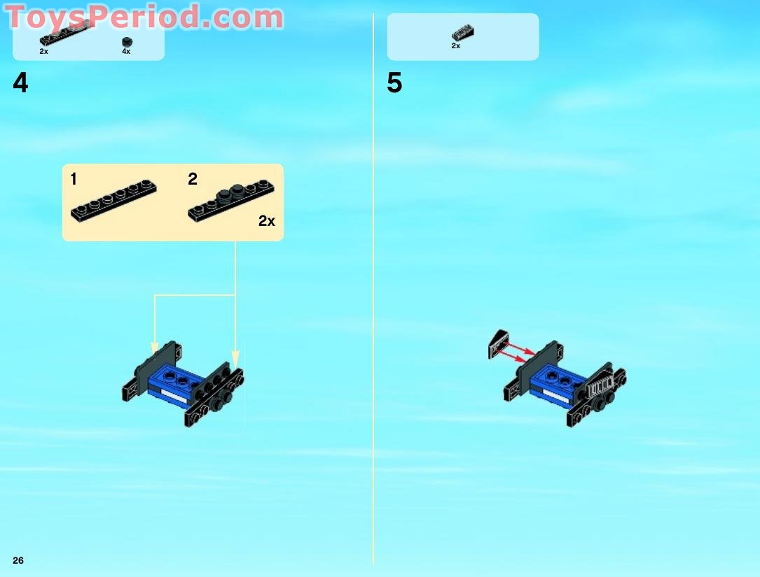 LEGO 60052 Cargo Train Instructions and Parts List