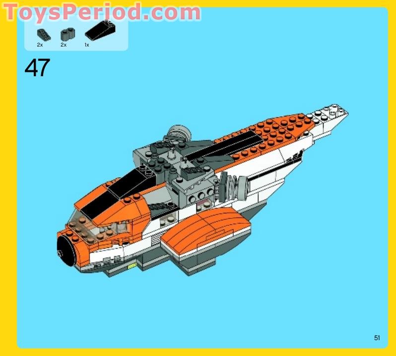 LEGO 7345 Transport Chopper Instructions and Parts List