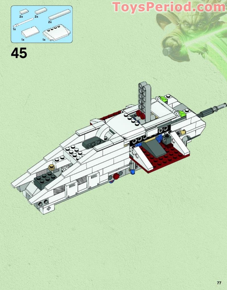 LEGO 75021 Republic Gunship Instructions and Parts List