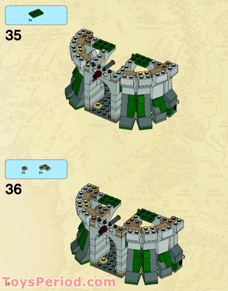 LEGO 9472 Attack on Weathertop Instructions and Parts List