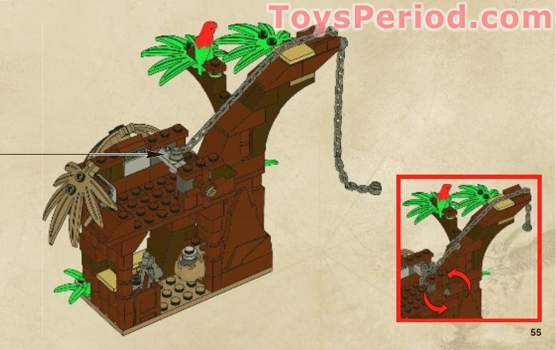 LEGO 4182 The Cannibal Escape Instructions and Parts List
