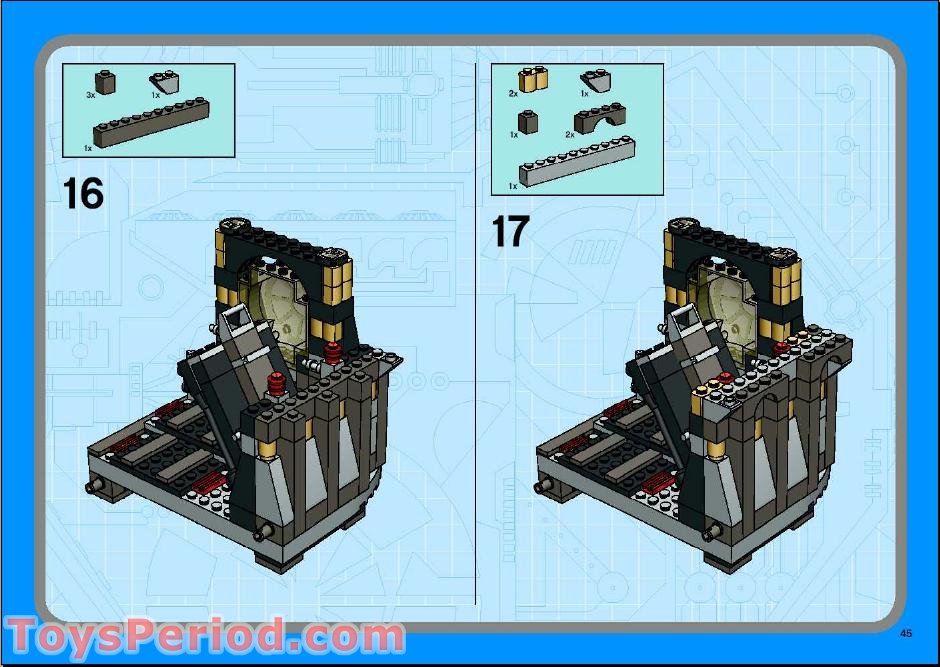 LEGO 10123 Cloud City Instructions and Parts List