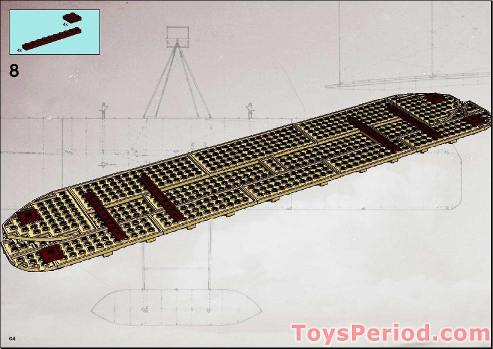 LEGO 10124 Wright Flyer Instructions and Parts List