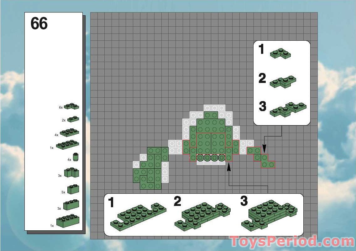 LEGO 3450 Statue of Liberty Sculpture Instructions and Parts List