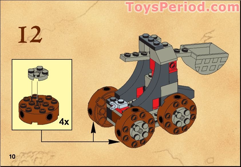 LEGO 6032 Catapault Crusher Instructions and Parts List