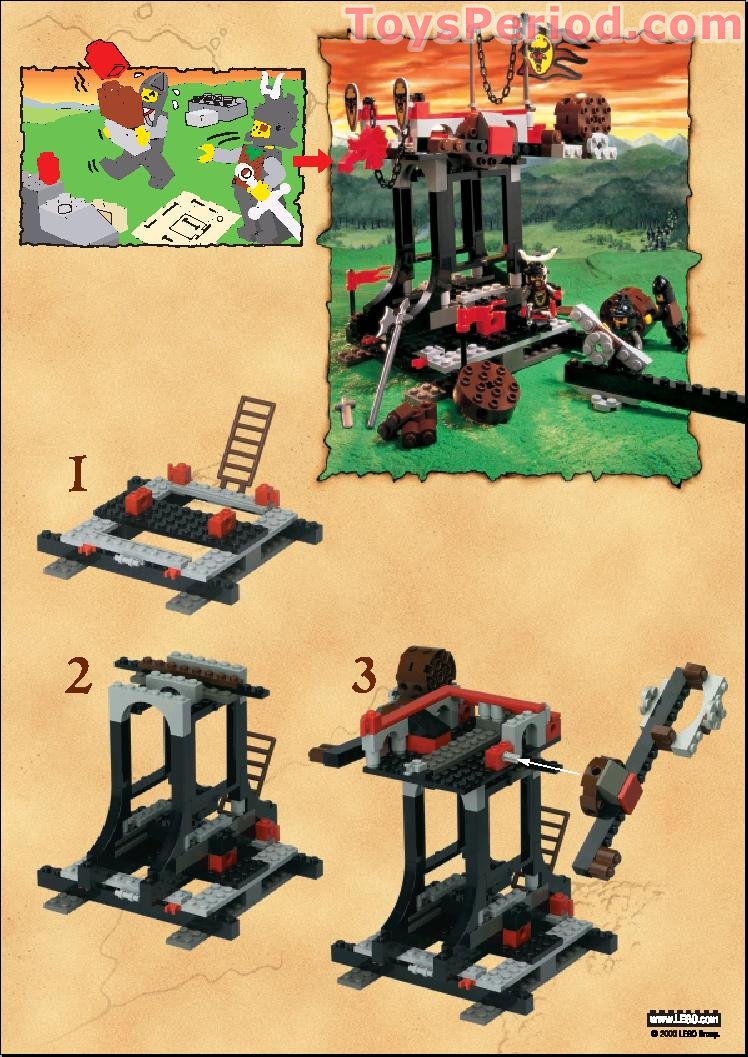 LEGO 6096 Bull's Attack Instructions and Parts List
