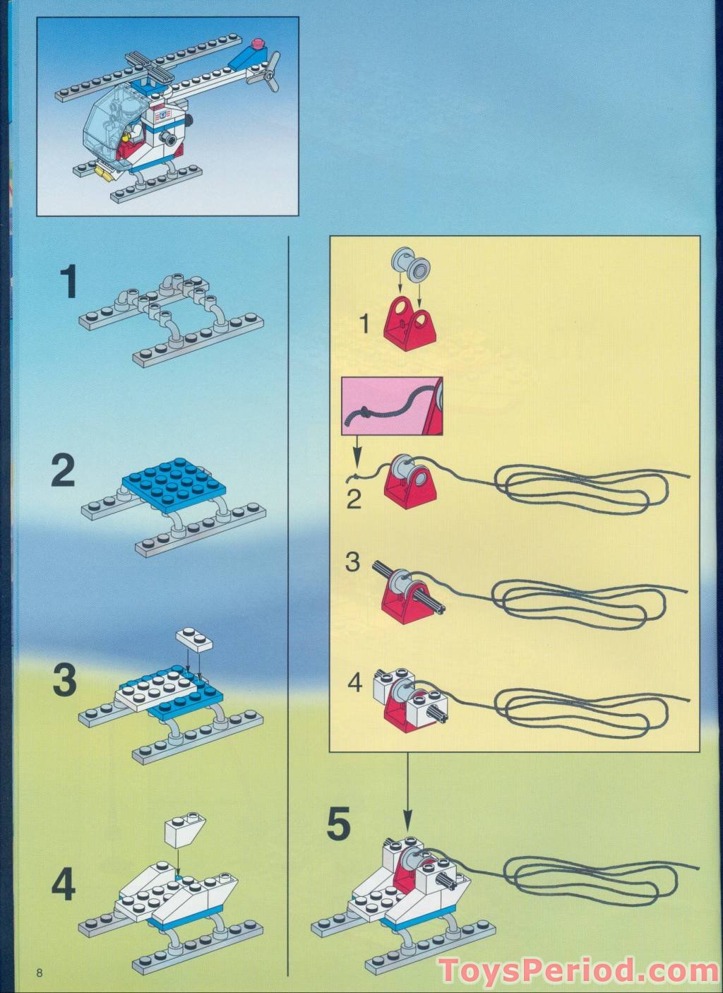 LEGO 6338 Hurricane Harbor Instructions and Parts List