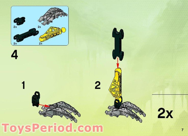 LEGO 8696 Bitil Instructions and Parts List