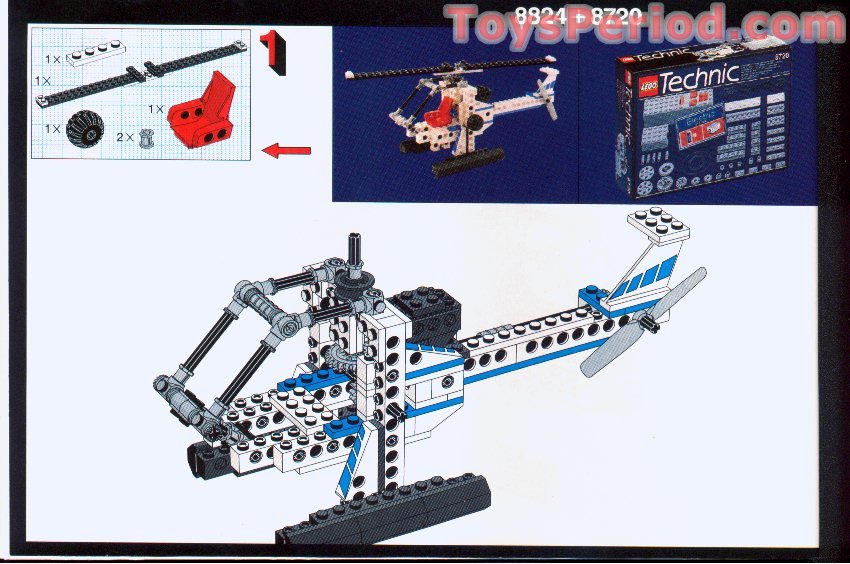 LEGO 8824 Hovercraft Instructions and Parts List