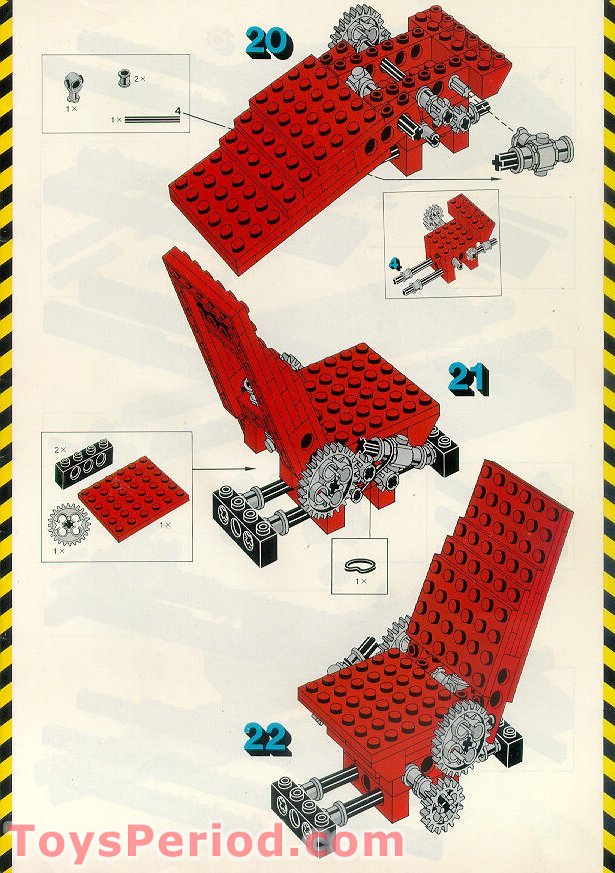 LEGO 8860 Auto Chassis Instructions and Parts List