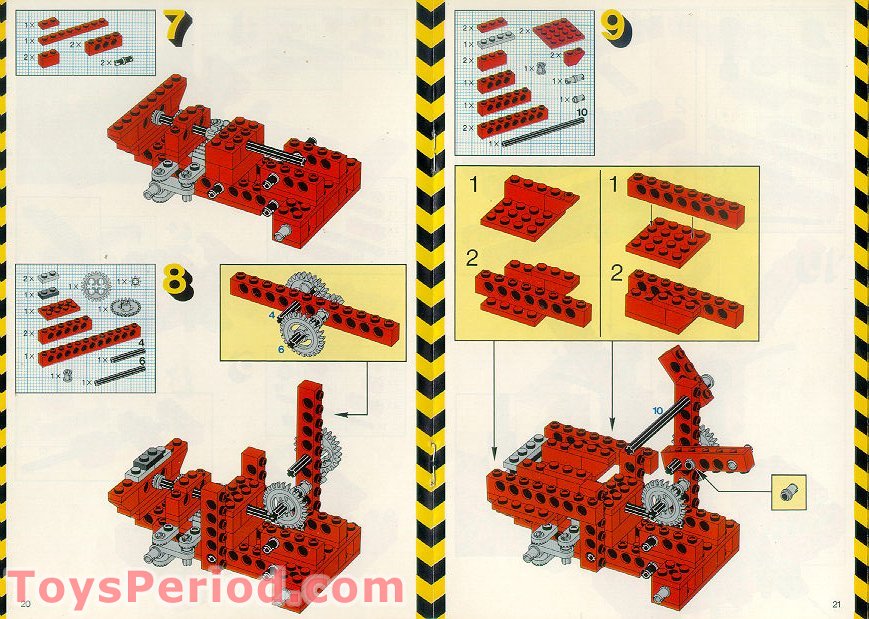 LEGO 8044 Universal Pneumatic Set Instructions and Parts List