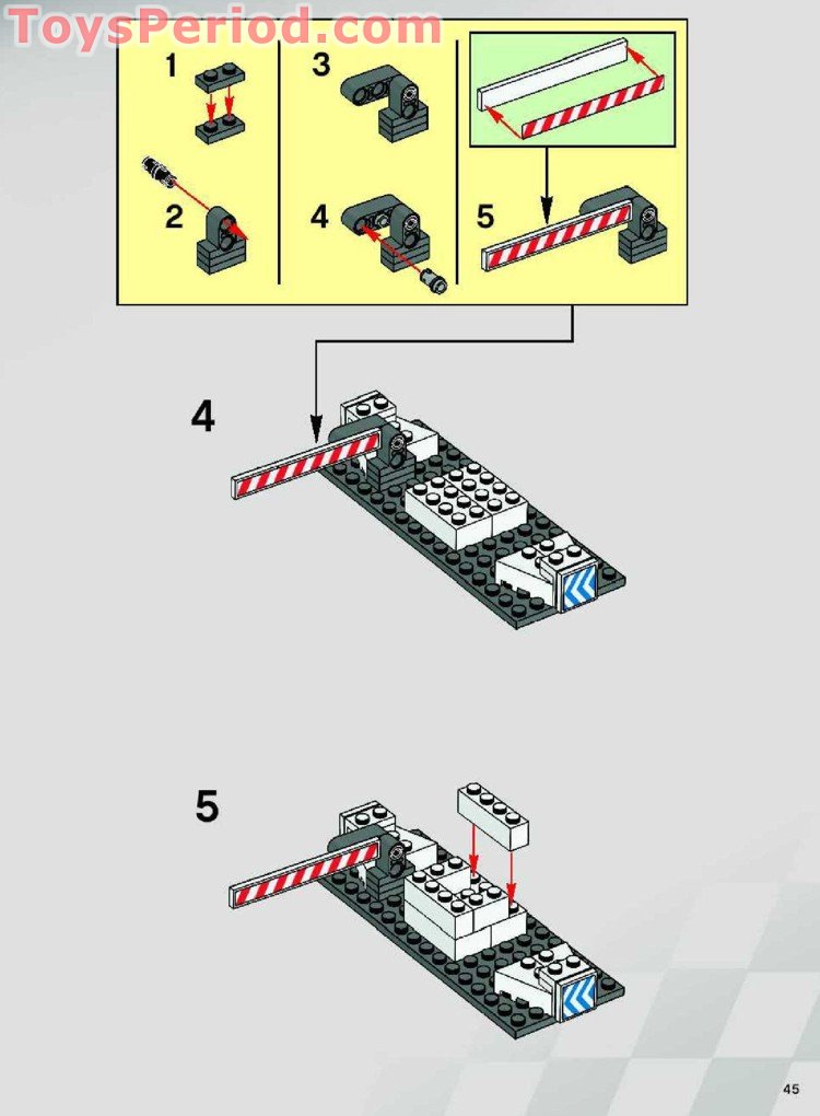 LEGO 8147 Bullet Run Instructions and Parts List