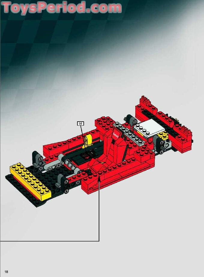 LEGO 8143 Ferrari 1:17 F430 Challenge Set Parts Inventory and ...