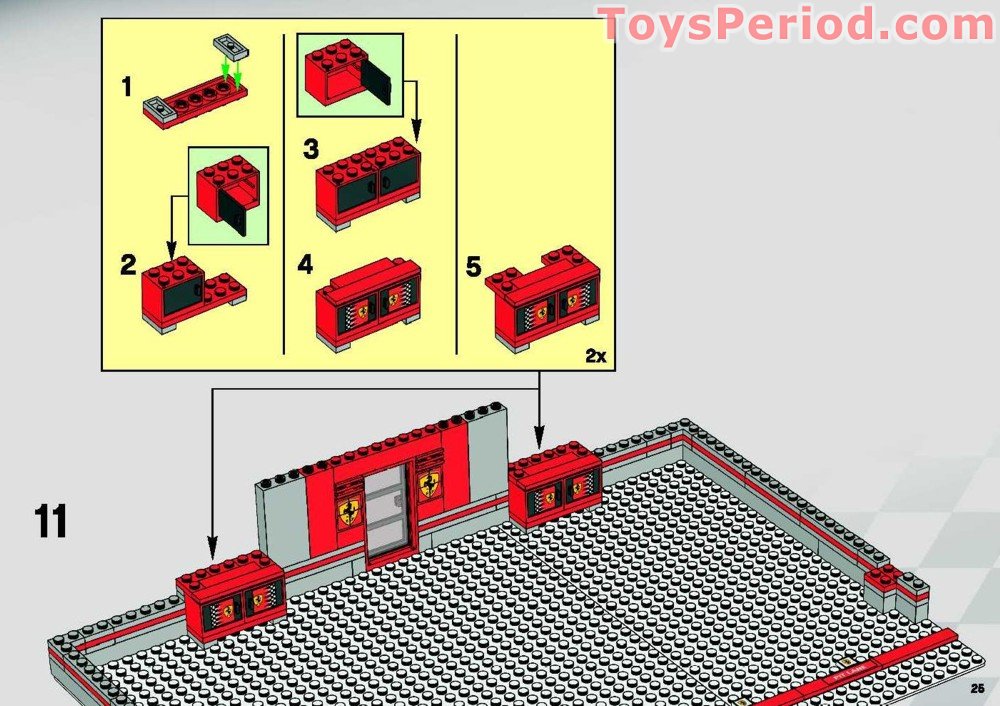 LEGO 8144-1 Ferrari 248 F1 Team (Schumacher) Instructions and Parts List
