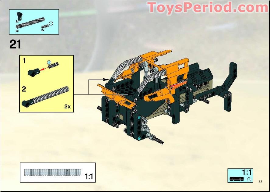 LEGO 8365 Tuneable Racer Instructions and Parts List