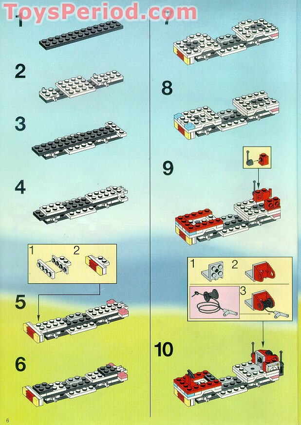 LEGO 6571 Flame Fighters Instructions and Parts List