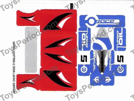LEGO Sets with Part 6111stk01 Sticker Sheet for Set 6111 - Sheet 1 ...