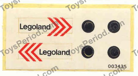 LEGO Sets with Part 687stk01 Sticker Sheet for Set 687 - (003435)