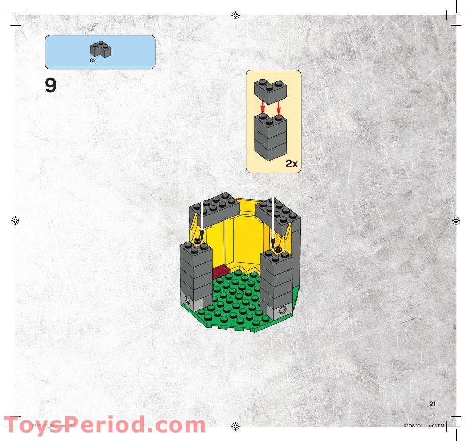 LEGO 5887 Dino Defense HQ Instructions and Parts List