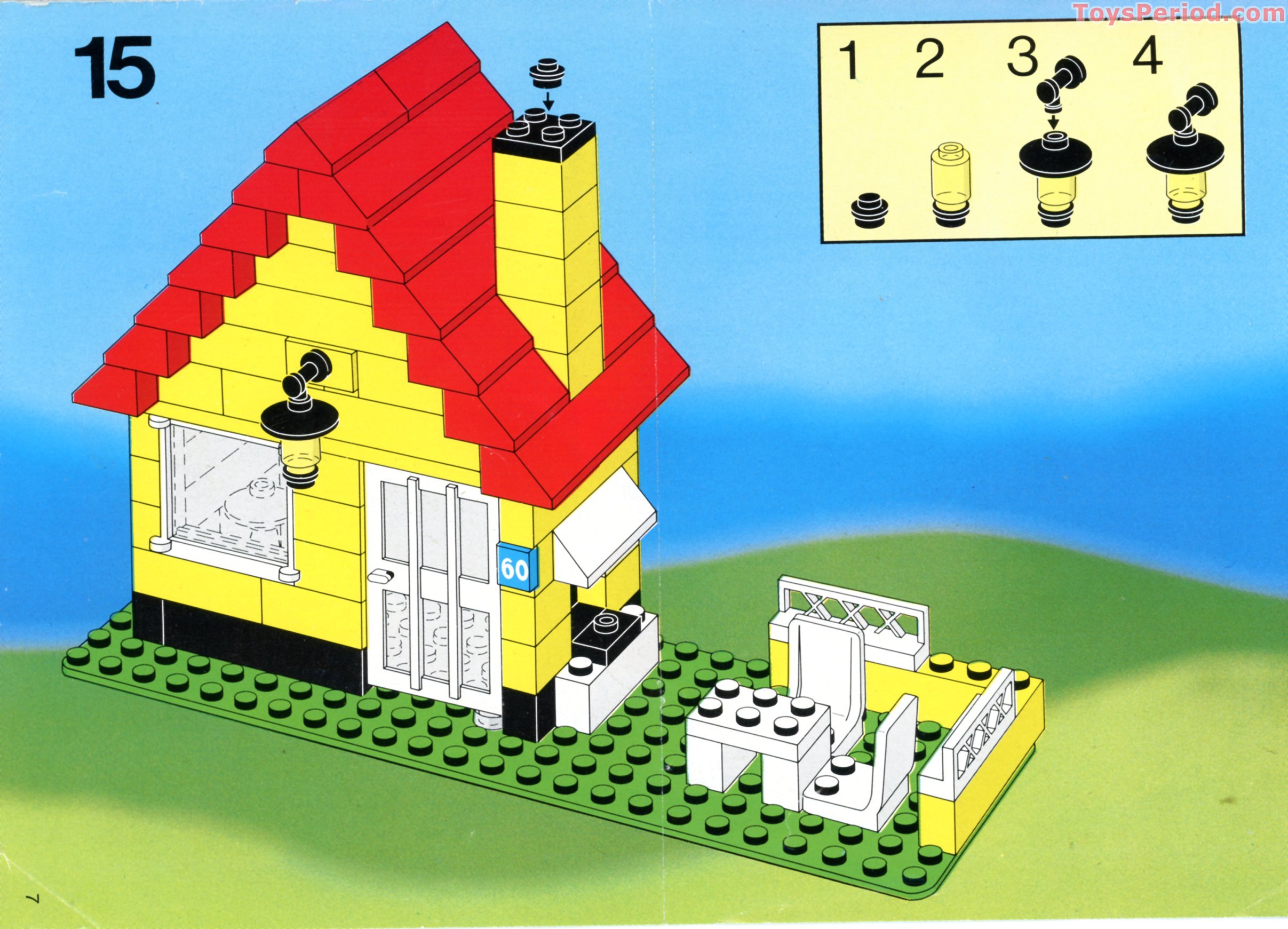 LEGO 6360 Weekend Cottage Instructions and Parts List