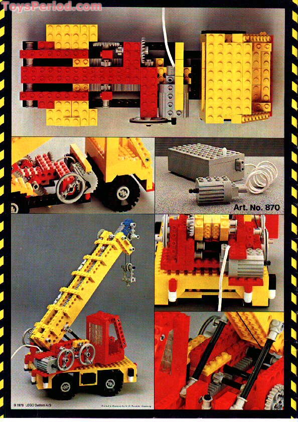 LEGO 855 Mobile Crane Instructions and Parts List
