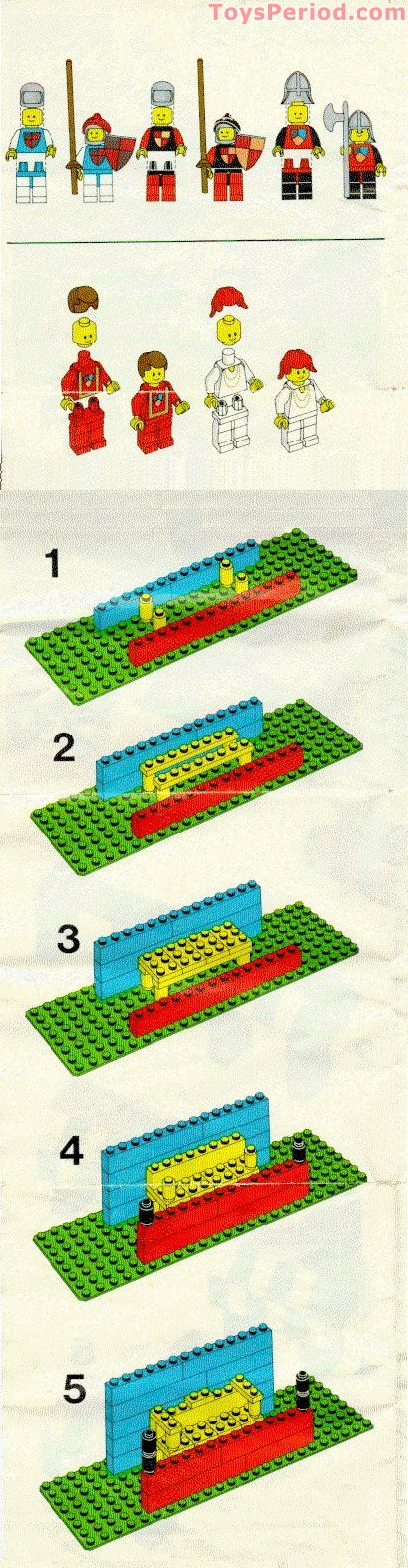 LEGO 383-2 Knight's Tournament Instructions and Parts List