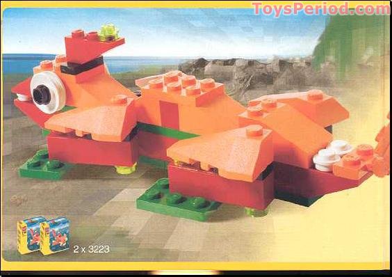 LEGO 3223 Dixan Soap Promotional Set, Orange Fish Instructions and ...