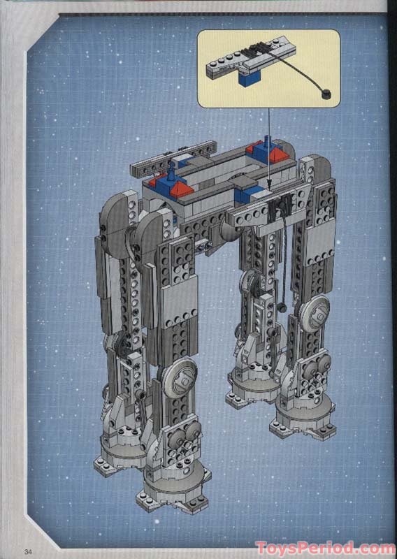 LEGO 4483-1 AT-AT, Black Box Instructions and Parts List