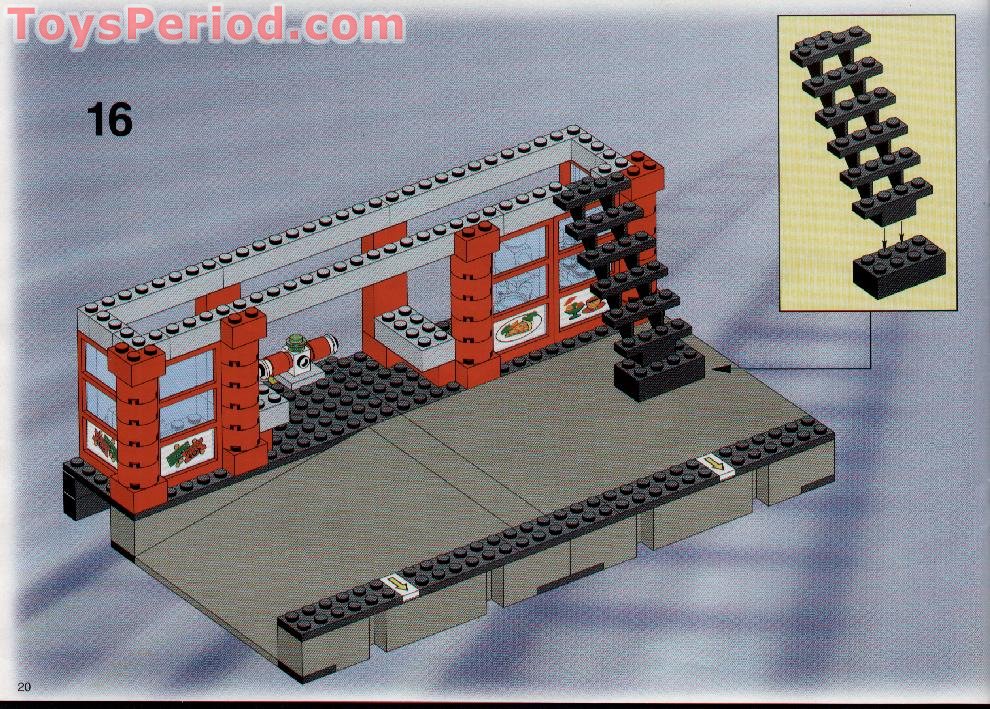 LEGO 4556 Train Station Instructions and Parts List
