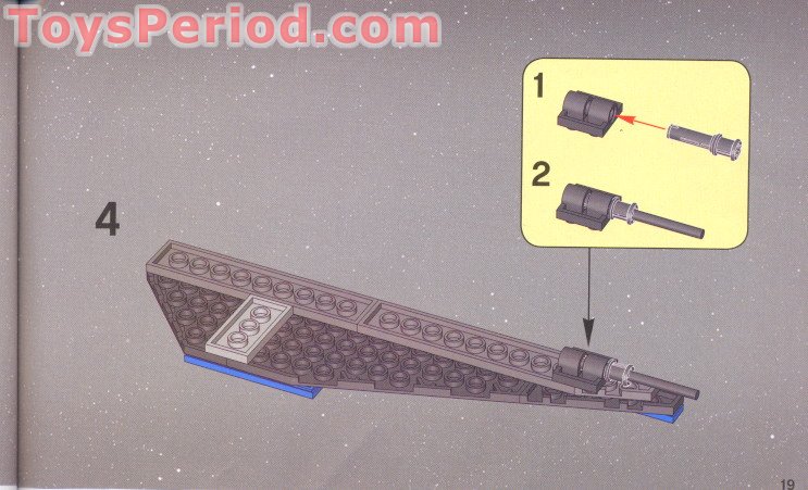 LEGO 6206 TIE Interceptor Instructions and Parts List