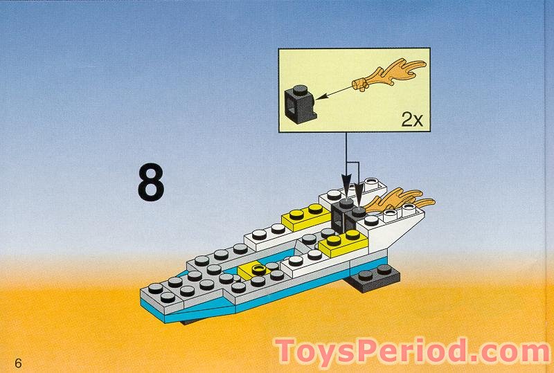 LEGO 6465 Space Port Jet Instructions and Parts List