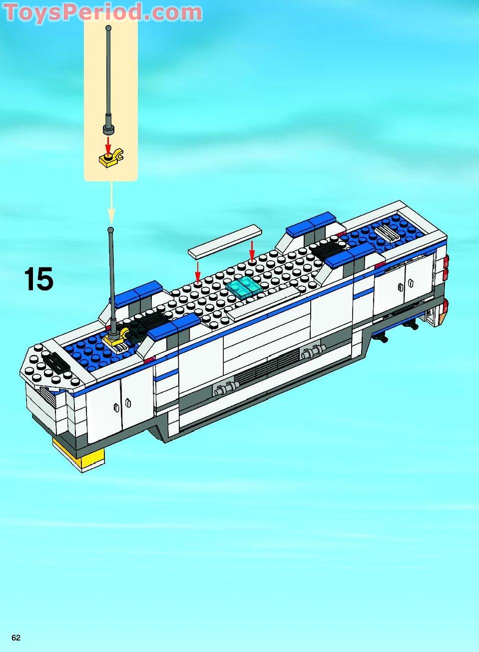 LEGO 7743 Police Command Center Instructions and Parts List
