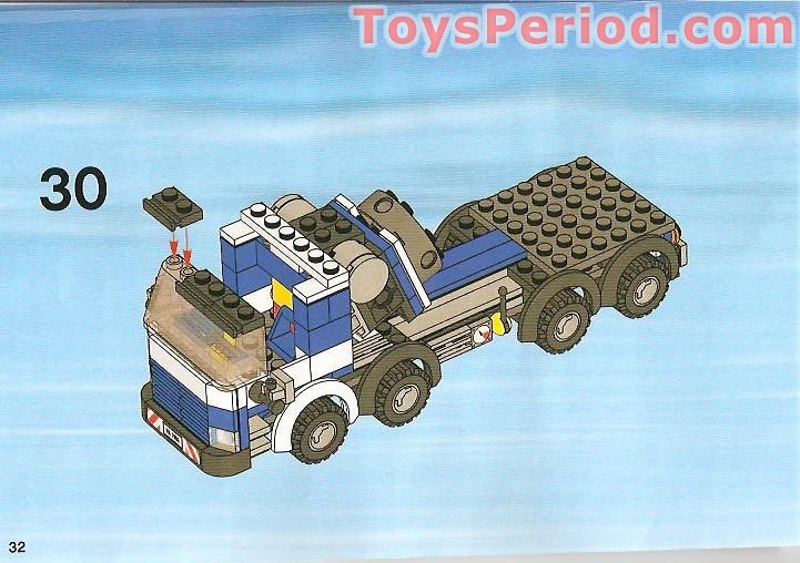 LEGO 7990 Cement Mixer Instructions and Parts List