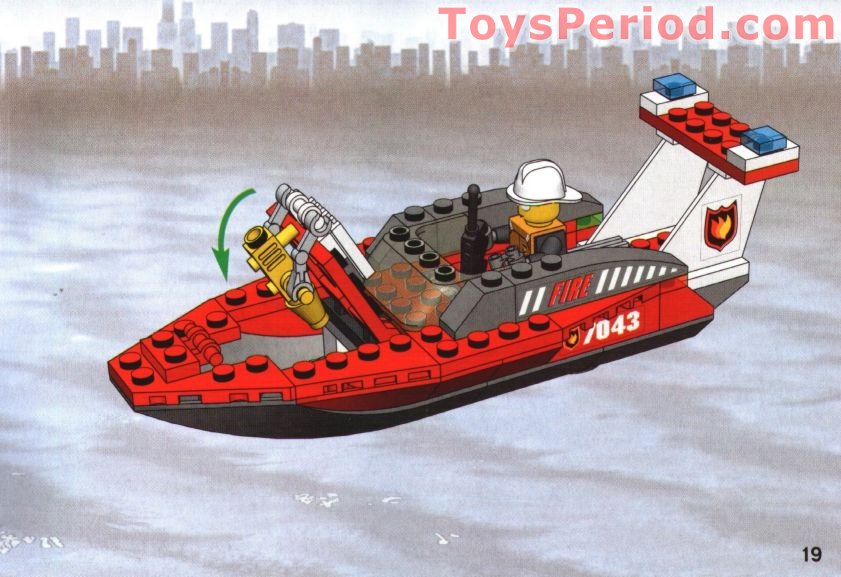 LEGO 7043 Firefighter Instructions and Parts List