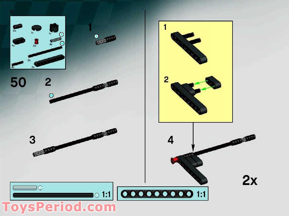 LEGO 8682 Nitro Intimidator Instructions and Parts List