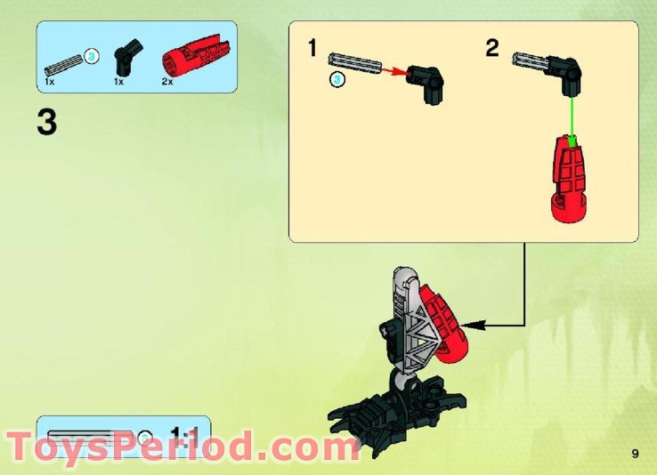 LEGO 8690 Toa Onua Instructions and Parts List