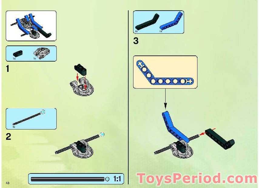 LEGO 8942-1 Jetrax T6 Instructions and Parts List