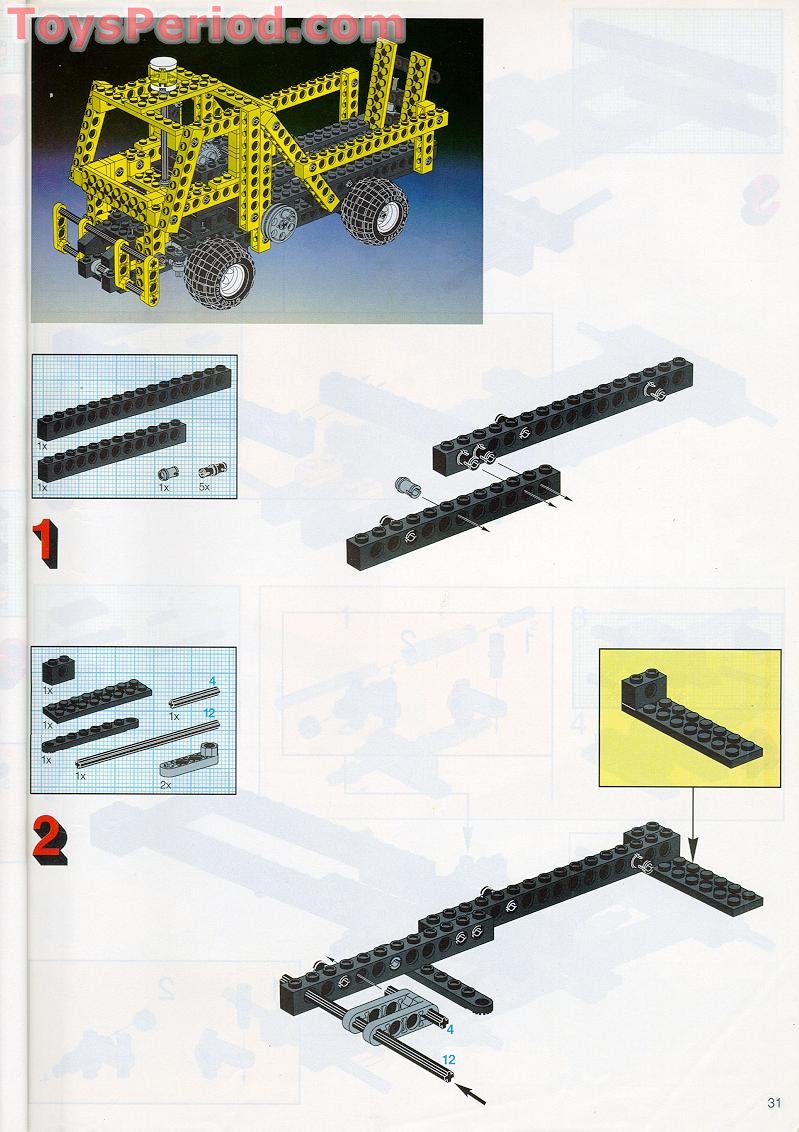 LEGO 8062 Universal Set with Storage Case Instructions and Parts List