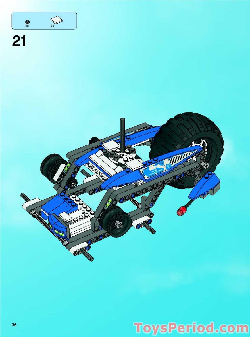LEGO 8118 Hybrid Rescue Tank Instructions and Parts List