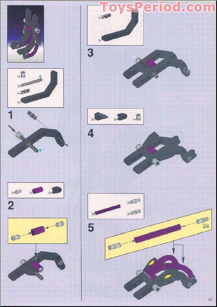 LEGO 8257 Cyber Strikers Instructions and Parts List