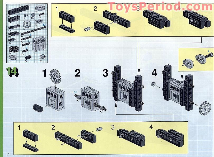 LEGO 8485 Control Center II Instructions and Parts List