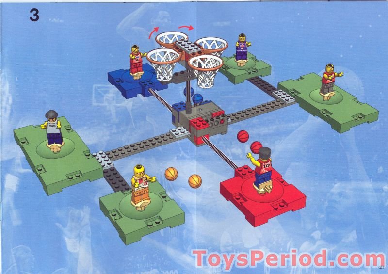 LEGO 3431 Streetball 2 vs 2 Instructions and Parts List