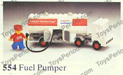LEGO 554 Exxon Fuel Pumper Instructions and Parts List