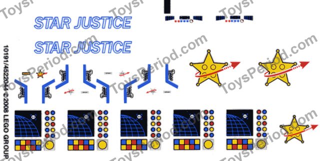 LEGO Sets with Part 10191stk01 Sticker Sheet for Set 10191 - (10191/ ...