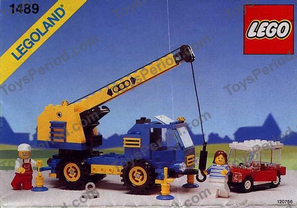 LEGO 1489 Mobile Car Crane Instructions, from 1989 | LEGO Reference