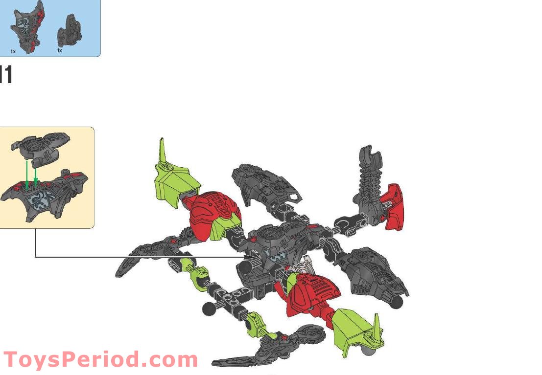 LEGO 6218 Splitface Instructions and Parts List